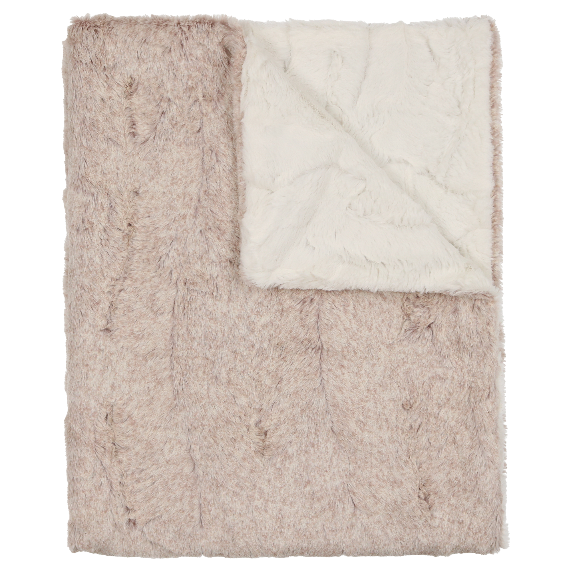 Lux Fur Blankets - Oatmeal and Natural Heather – Peluche BeBe